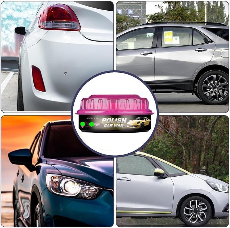 بولش شمع تلميع السيارات ، لمعان فائق وحماية دائمة ، يزيل الخدوش ويعيد بريق الطلاء (قطعة واحدة ...